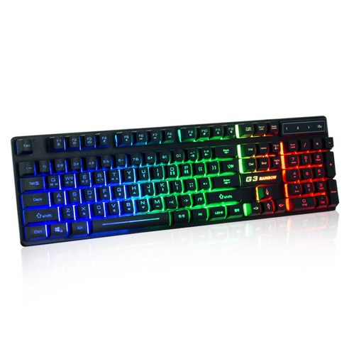 G Clicker G3 Rainbow 유선 일반형 게이밍키보드 - 유선키보드 | 쿠팡