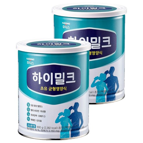'일동후디스 하이밀크 초유 균형영양식 성인분유, 600g, 2개' 최저가 검색, 최저가 35,150원 - 할인 알림