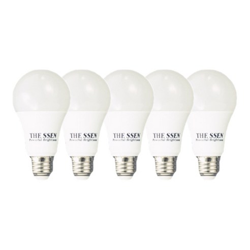 THESSEN LED 벌브 15W 전구, 주광색, 5개 - LED전구 | 쿠팡