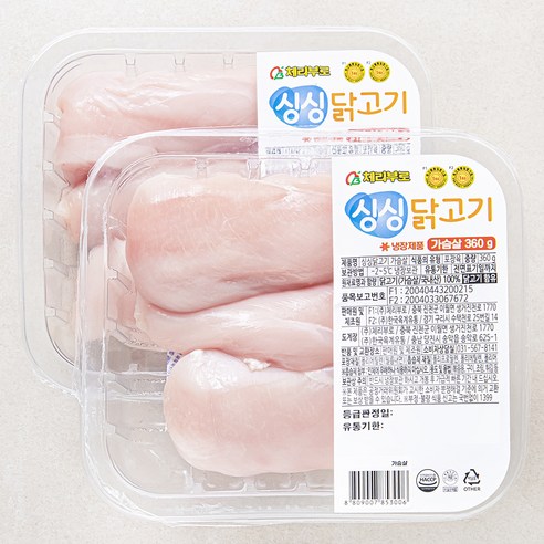 '체리부로 싱싱 닭고기 가슴살, 360g, 2개' 최저가 검색, 최저가 8,980원 - 할인 알림