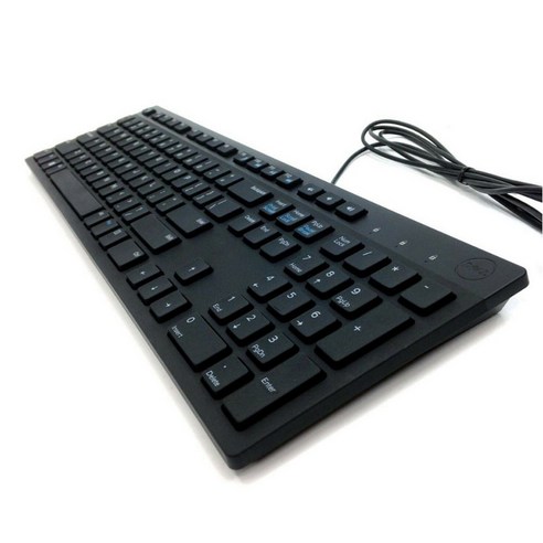 DELL Technologies 戴爾 韓英鍵盤 有線鍵盤, 黑色, KB216t1 - 有線鍵盤 | 酷澎