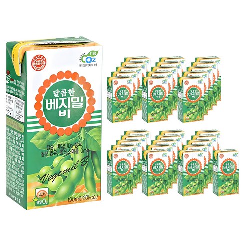 베지밀 비 달콤한 두유, 190ml, 32개 - 두유 | 쿠팡
