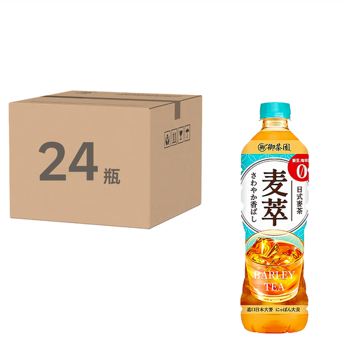 御茶園 麥萃無糖麥茶, 590ml, 24瓶 - 傳統茶飲 | 酷澎