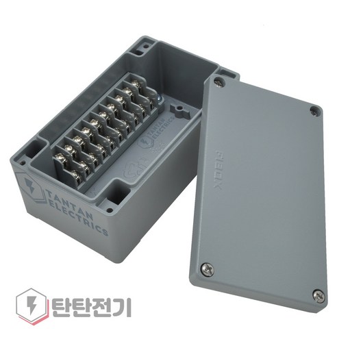 FI-AL-10PIN 알루미늄 핀박스 10 PIN BOX 단자박스 터미널 조인트 단자대 일체형 제어 박스 FIBOX - 기타전기 ...