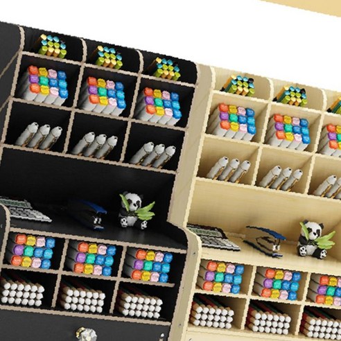 멀티 원목 DIY 데스크 수납함 연필꽂이 책상정리함 필기구정리 학용품정리, No.01 DIY ..., 1개 - 홀더/꽂이 | 쿠팡