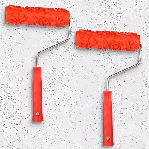 2 Pcs 7-Inch TEXTURED 텍스쳐드 PAINT 페인트 ROLLER 롤러 for Wall Drywall TEXTURE ...