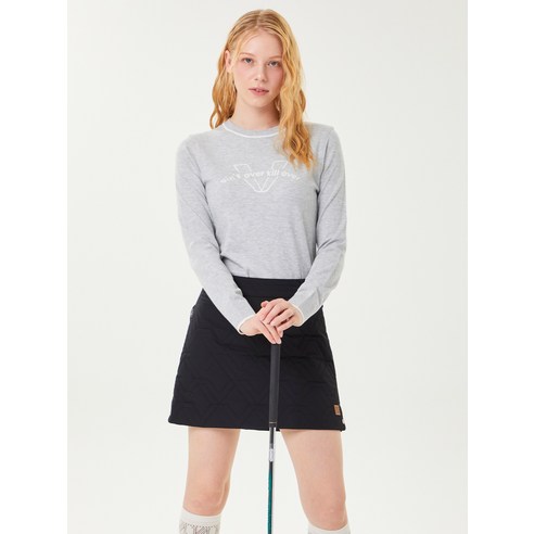 볼빅 여성 골프 에센셜 라운드 스웨터 VLKTO891_MG - 골프의류 | 쿠팡