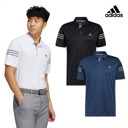 아디다스골프 남성 3스트라이프 반팔 티셔츠 HC5351 HC5352 HC5353 - 상의류 | 쿠팡