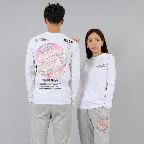 엠제이스타 트레이닝세트 긴팔 티셔츠 네온문 조거팬츠 SET 남녀공용 커플룩 츄리닝 운동복 - 트레이닝복 | 쿠팡