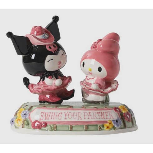 Blue Sky Clayworks My Melody and Kuromi Swing Your Partner 피규어 가정 및 주방 ...
