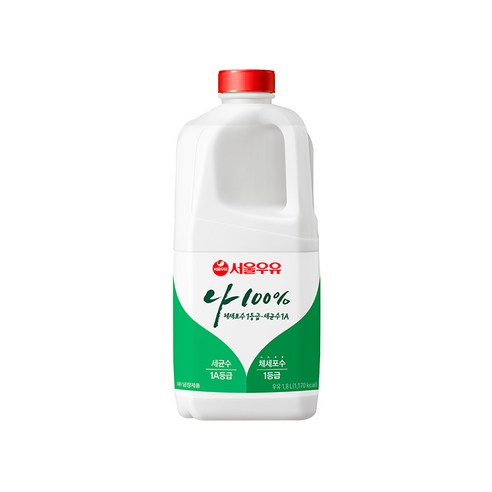 서울우유 나100% 1800ml x 1개 아이스박스+아이스팩기본제공, 1.8L, 3개 - 우유 | 쿠팡