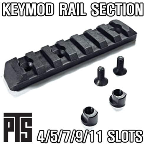 PTS Enhanced Rail Section (Keymod black 4/5/7/9/11 Slots) - 사격완구 | 쿠팡