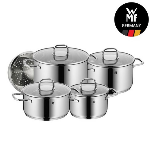 WMF NEW사피르 냄비 5종세트(16L+20L+20H+24H+찜기) - 한손냄비 | 쿠팡