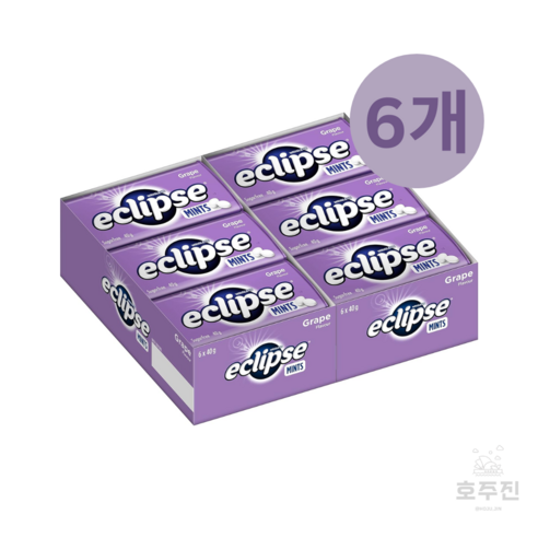 이클립스 포도맛 민트 캔디 Eclipse Grape Mints, 40g, 6개 - 사탕 | 쿠팡