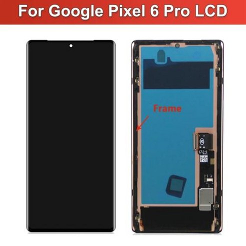 구글 픽셀 6 프로용 슈퍼 AMOLED LCD 디스플레이 구글 픽셀 6 프로 GLUOG G8VOU 스크린용 디지털 터치 스크린 ...