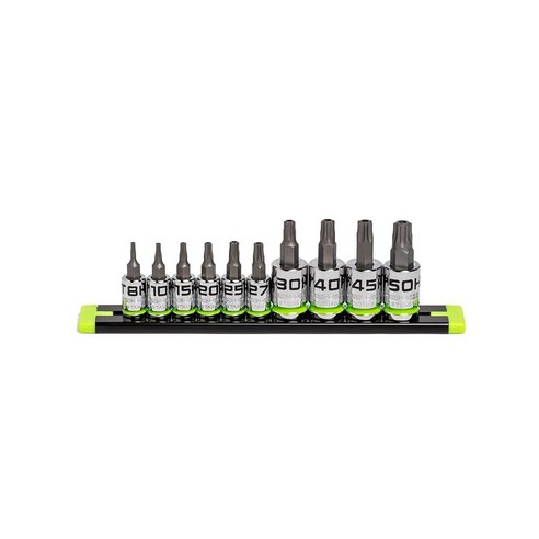 GRIP EDGE GRIPEDGE Tools | 10피스 RPT 보안 스타 드라이버 세트 사이즈 T8H - T50H 0.6cm ...