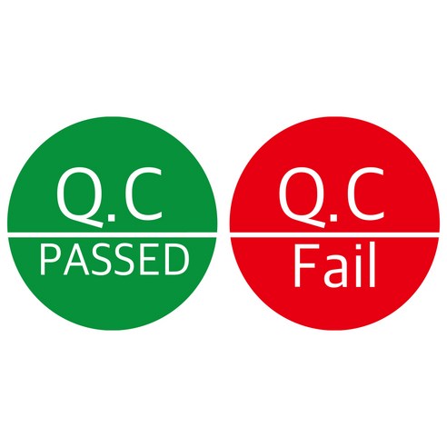 QC PASSED Fail 원형 스티커라벨 100장, 2.QC Fail, 2.QC Fail - 라벨스티커 | 쿠팡