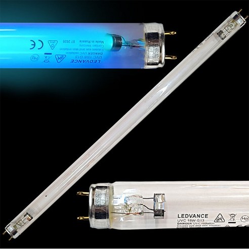LEDVANCE 15W 살균램프 G15T8-AN 15W UVC 자외선 2개 - 살균/건조기 | 쿠팡