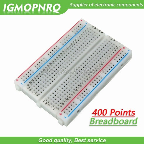 솔더리스 브레드 보드 PCB 테스트 5X5 5CM 플레이트 400 결합 포인트 실험용 - 전용배터리 | 쿠팡