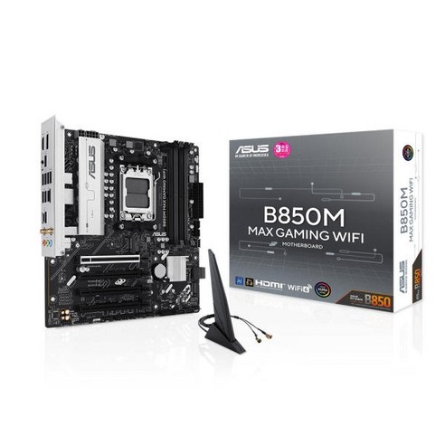[ASUS] B850M MAX GAMING WIFI STCOM (AMD B850/M-ATX) - AMD용 메인보드 | 쿠팡