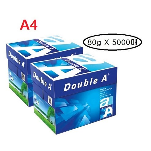 더블에이 80g A4용지 A4복사용지, A4, 5000개 - 복사용지 | 쿠팡