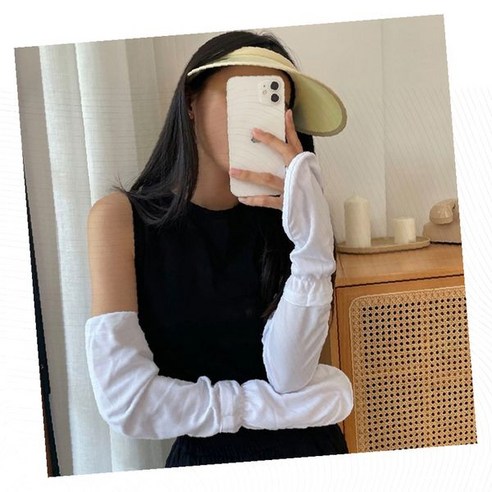 여성 레이어드 니트 조끼 화이트 소매 배색 데일리 캐주얼 베스트 - 팔토시/다리토시 | 쿠팡