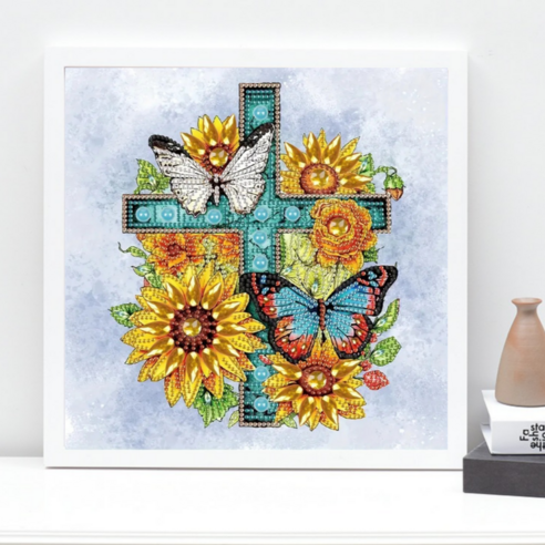 파파유 DIY 보석십자수 다이아몬드페인팅 특수모양 비즈아트 25x25cm - 구슬/비즈DIY키트 | 쿠팡