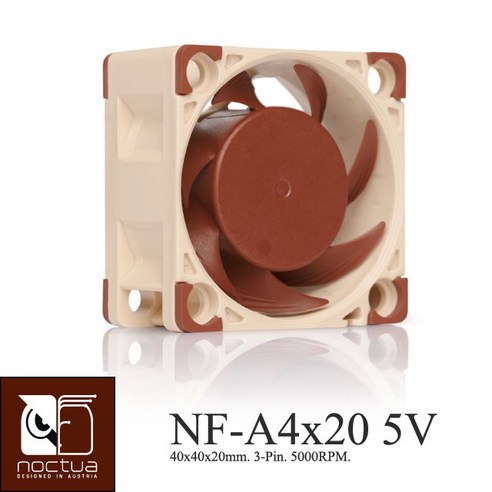 小白的生活工場*Noctua (NF-A4x20 5V) 5000 RPM SSO2 磁穩軸承 AAO 4公分防震靜音扇 - 循環扇 | 酷澎