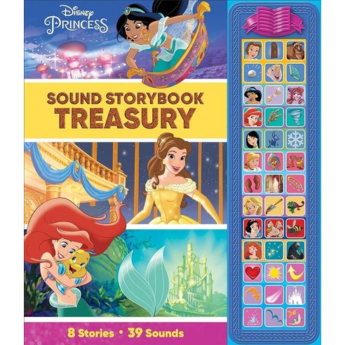 Disney 디즈니 Princess - Sound Storybook Treasury 39-Button Book PI - 영어교육 ...