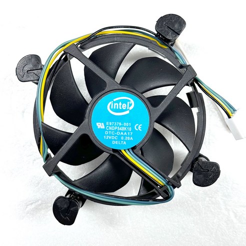 INTEL DELTA E97379-001 12V 0.20A 4선 인텔 델타 냉각팬 CPU 쿨러 방열판 미포함 - CPU쿨러 | 쿠팡