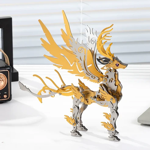 MOKR 동물 색상 3D 금속 퍼즐 바이 제 및 어린이용 장난감 성인 학습 교육 DIY 직소 모델 - 전기톱/직소 | 쿠팡