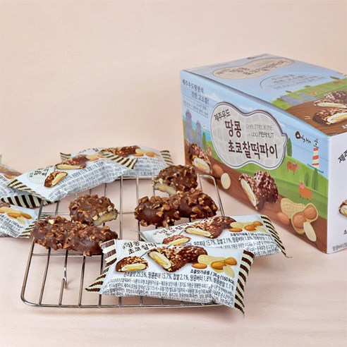 제주 우도땅콩 초코 찰떡파이, 720g, 1박스 - 과자파이/과자케이크 | 쿠팡