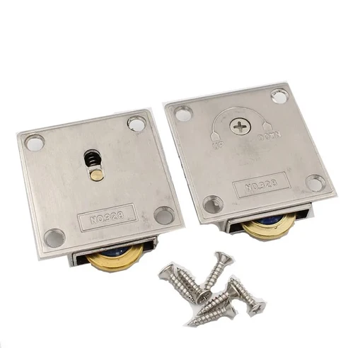 328 슬라이딩 도어 상하 풀리 캐비닛 롤러 가구 하드웨어 - 중문/샤시 | 쿠팡