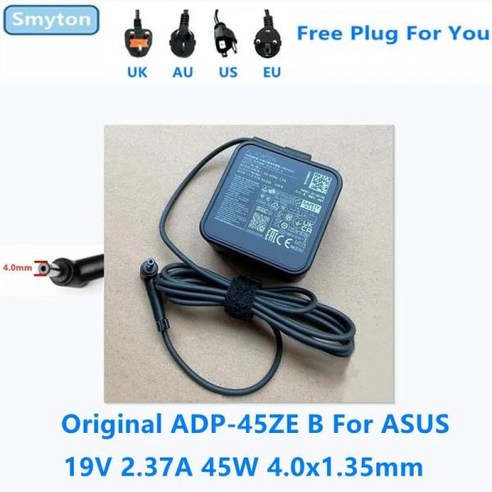 ASUS ADP-45ZE B 노트북 전원 공급 장치용 AC 어댑터 충전기 19V 2.37A 45W 4.0x1.35mm - 어댑터 ...