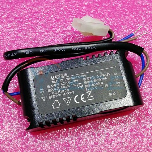 LED 정전류 소스 NLED-DR1001-9W-220-050 AC200-240V DC12-18V 500mA - LED모듈/조명 ...