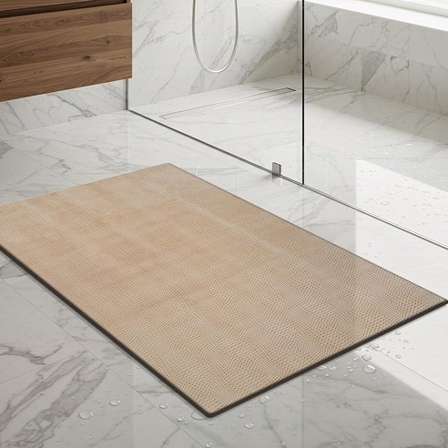 Luul Home Modern Beige Non Slip Door Mat 2x3 Non Skid Soft Rubber Back ...