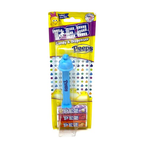 Pez Candy Dispenser with Candy Refills Peeps Pez Blue - 캔디머신/사탕디스펜서 | 쿠팡