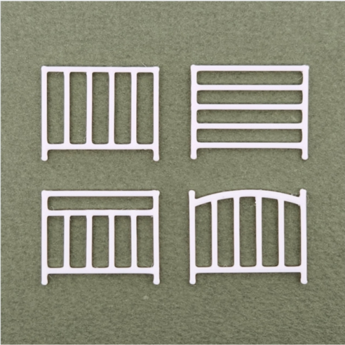 울타리 난간 4종 건축모형 가구모형 1:500 1:400 1:300 1:250 1:200 1:150 1:100 1:75 1:60 1:50 1:40 1:30 1:25 (N ...