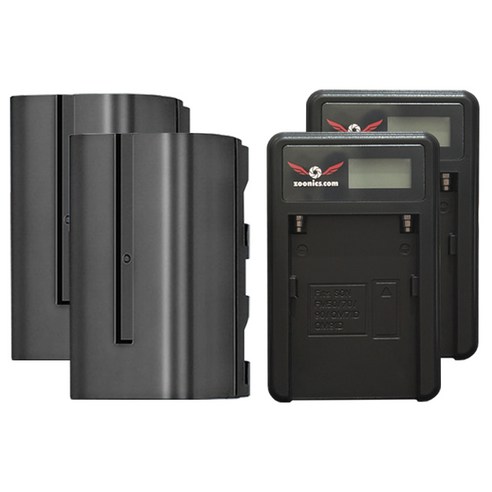 KC인증 주닉스 ZNS-80W 전용 배터리 더블 패키지 충전기 SET 세트 촬영 조명 캠코더 호환 배터리 - 전용배터리 | 쿠팡