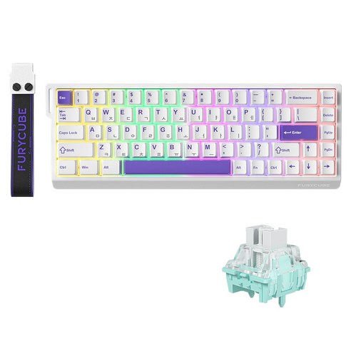 FURYCUBE M68HE 8k 래피드 트리거 자석축 게이밍키보드 ace 68 기계식 우팅 e-sports - 유선키보드 | 쿠팡