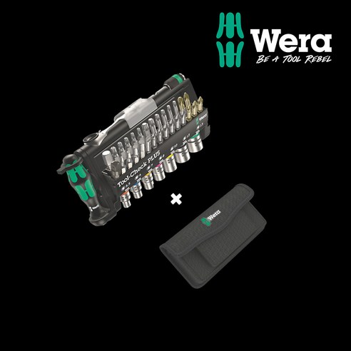 WERA 베라 수공구 툴체크 플러스 TOOL-CHECK PLUS(056490) + 전용파우치(136483) 세트 - 공구세트 | 쿠팡