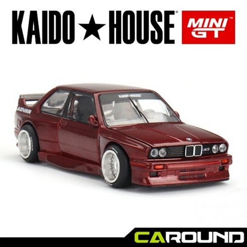 KaidoHouse x 미니지티(KHMG162) 1:64 BMW M3 (E30) Kaido GT V1 - 레드 와인 컬러 ...