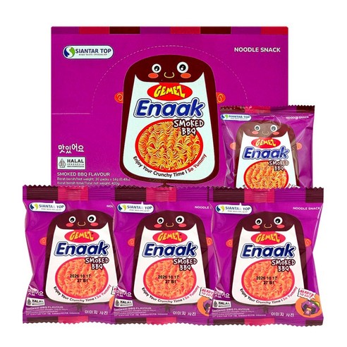 게메즈 에낙 스모크바베큐 1박스(14gX30개입) GEMEZ Enaak smoked bbq - 답례품 | 쿠팡