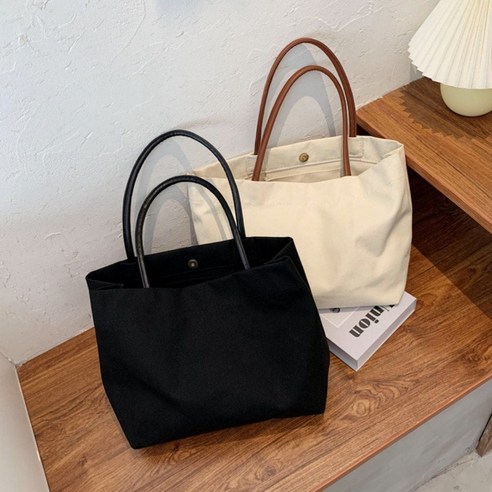 깔끔 기본 디자인 캔버스 소재 캐쥬얼 데일리 쇼퍼백 wit+53903Vt - 미니백 | 쿠팡