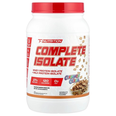 TC NutritiON 온 Complete Isolate 시나몬 시리얼 907g(2lb) 282599 온 (TC 뉴트리션 ...