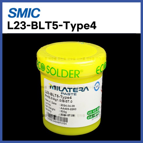 [센쥬 SMIC] 무연 저온크림솔더 L23-BLT5-Type4 (500g) (L23-BLT5-T7F 리뉴얼제품) (정품) - 기타소형기계 | 쿠팡