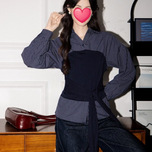 Asure 여성셔츠 투인원 남방 블라우스 레이어드 슬림핏 긴팔티 블레이저 - 블라우스/셔츠 | 쿠팡