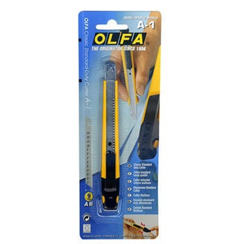 OLFA A-1 小型美工刀(塑膠握把) A1 - 輕巧鋒利，辦公室美工刀首選, 1個 - 美工刀 | 酷澎