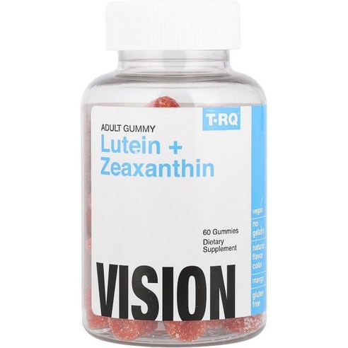 TRQ Lutein + Zeaxanthin Gummy Dietary Supplement Natural Mango Redish ...