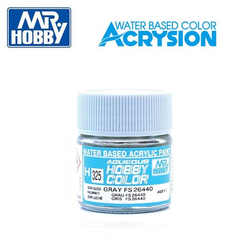 MR. HOBBY H-325 FS 26440 光澤灰色 水性壓克力模型漆 10ml, 1個 - 蠟/鍍膜劑 | 酷澎